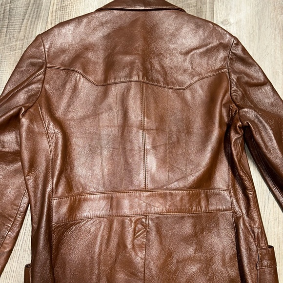 Peter Caruso | Jackets & Coats | Vintage Brown Soft Genuine Leather ...